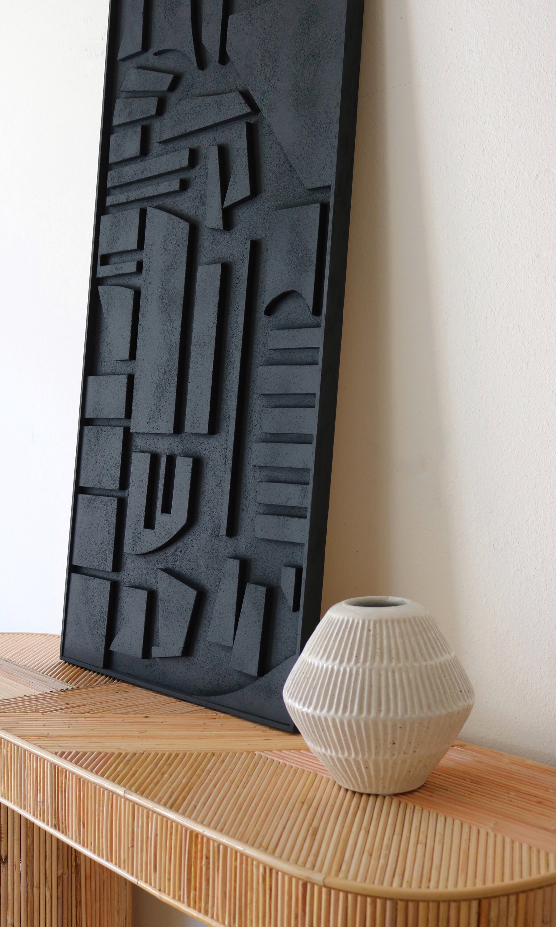 Ethereal Echoes - Oak Wood Dreamscape Sculpture for Contemporary Home ...