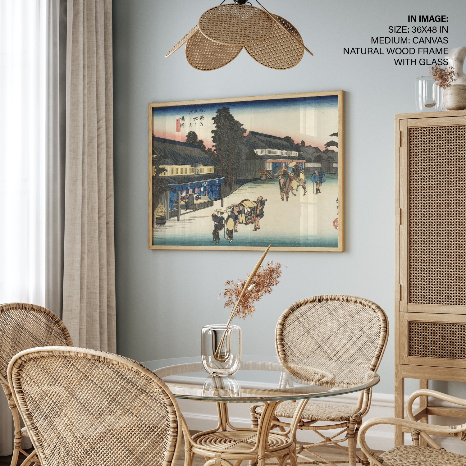 Framed Art | Fifty-Three Stations of the Tokaido Hoeido Edition “Narumi ...