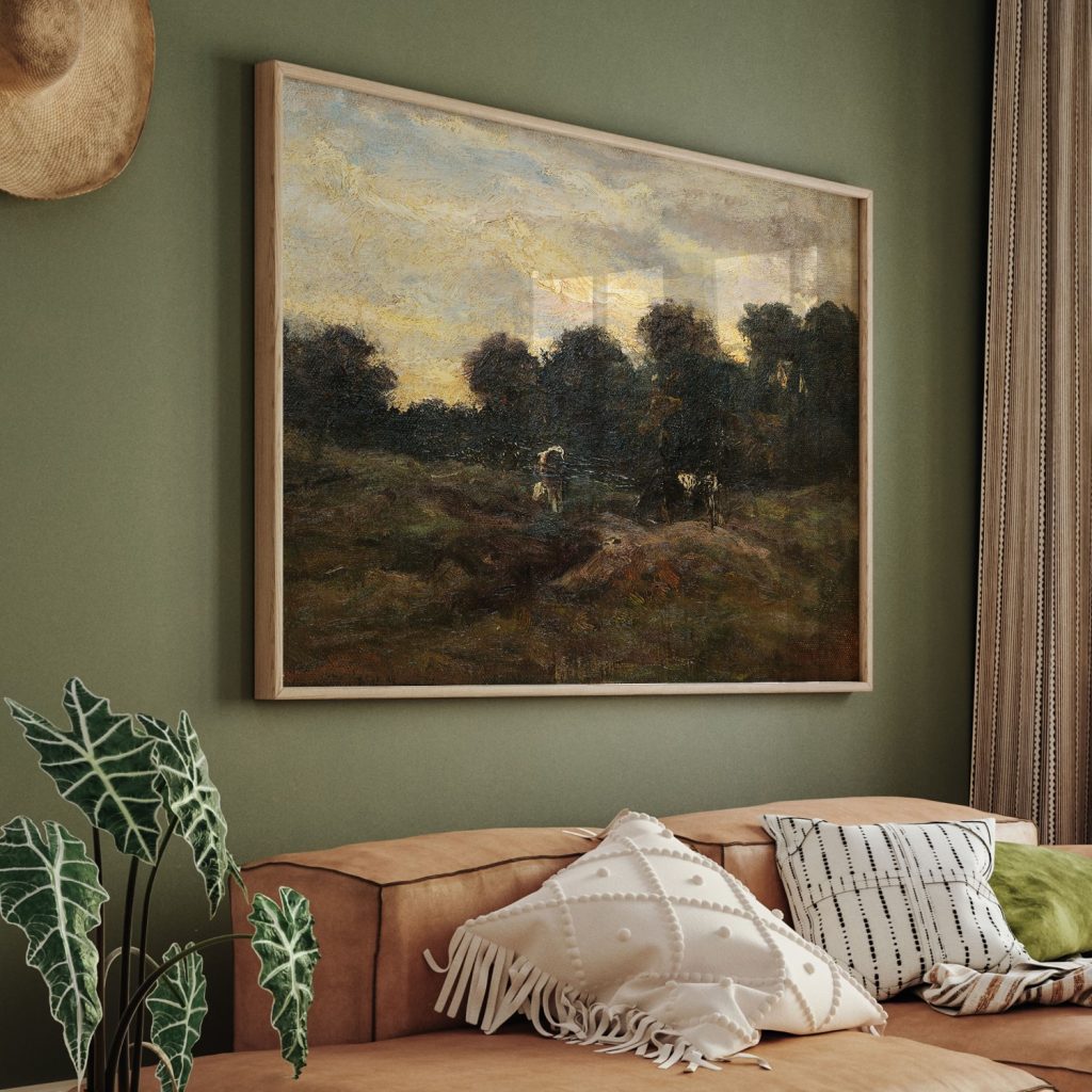 Prado con Vacas by Vincent van Gogh (1883) - BestOfBharat