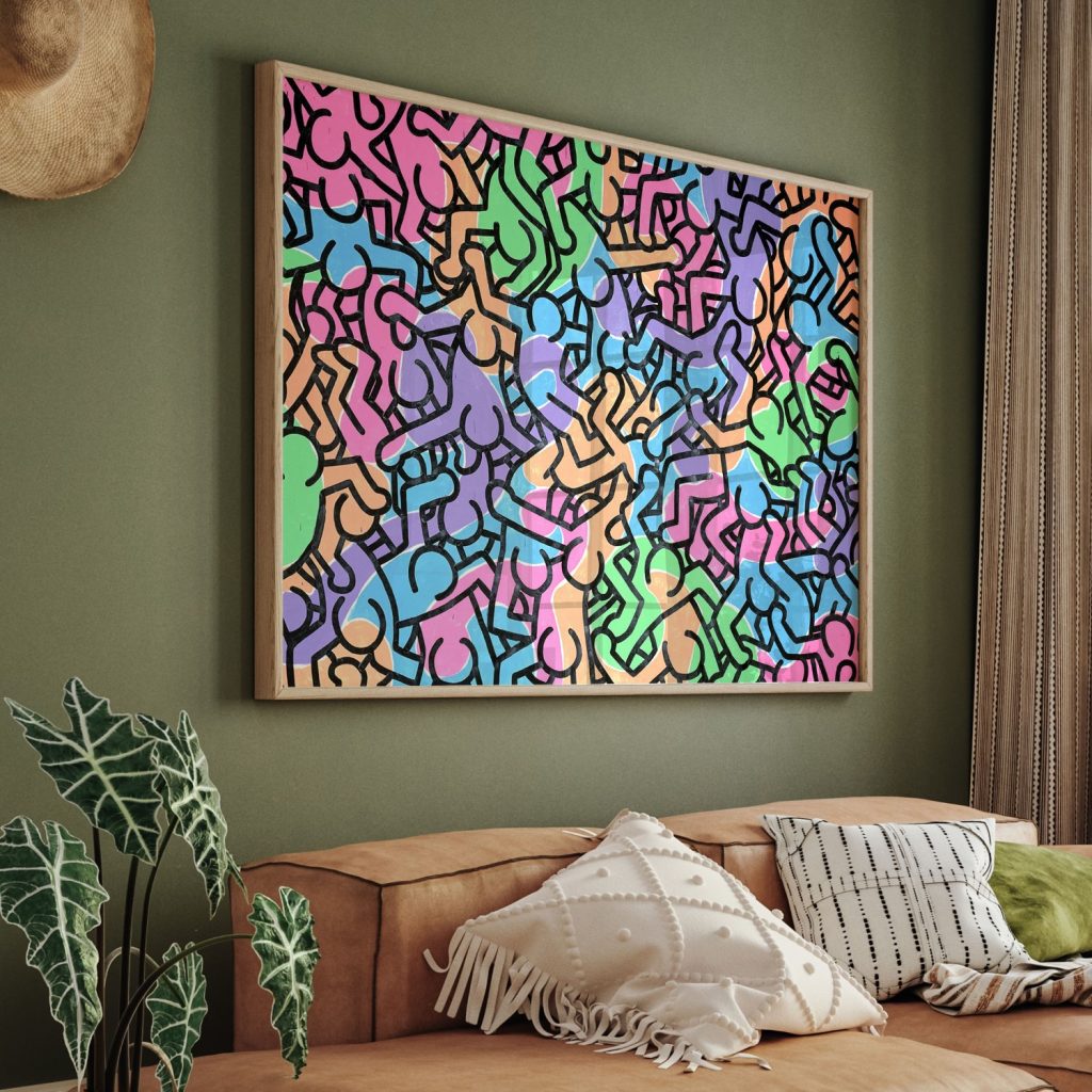 Untitled (people) by Keith Haring (1985) - BestOfBharat