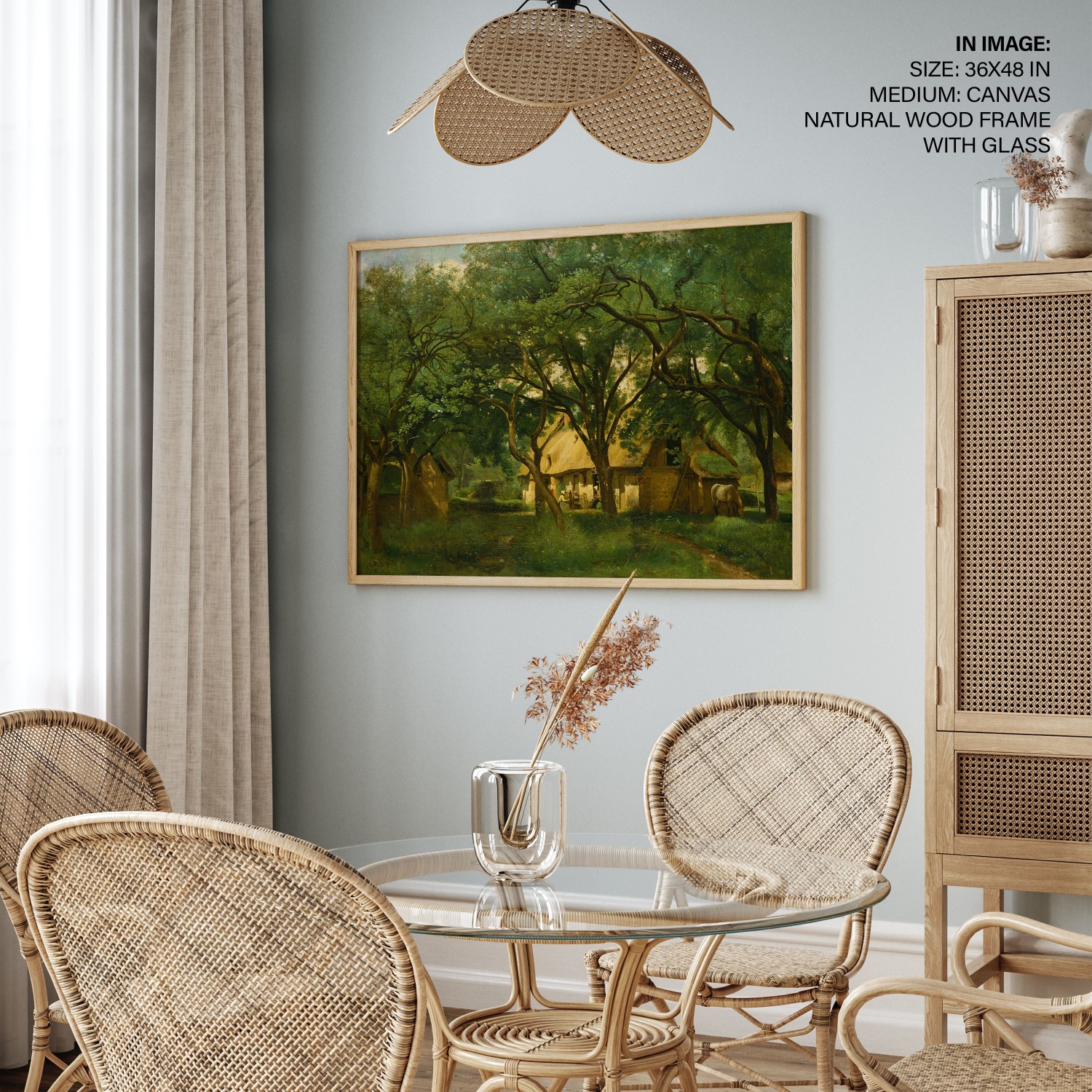 Framed Art | The Toutain Farm at Honfleur by Jean Baptiste Camille ...