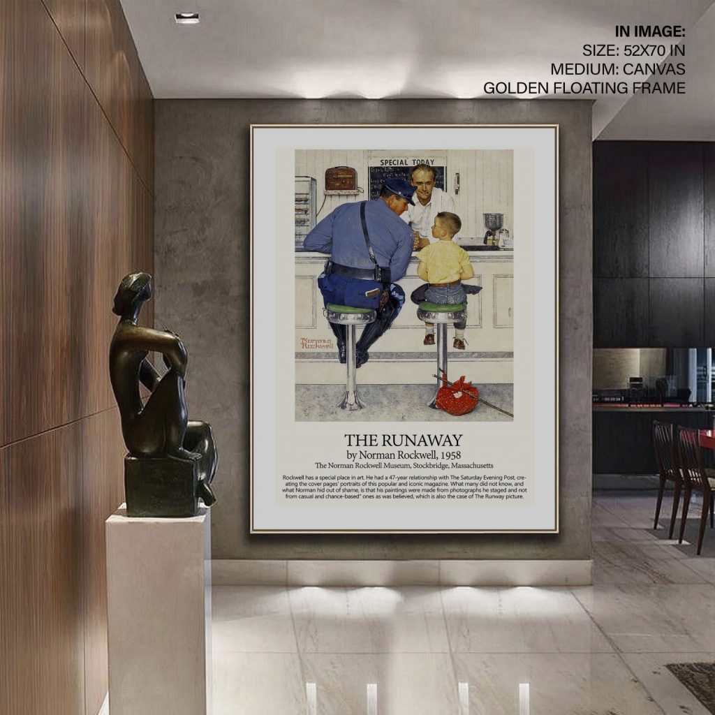 The runaway by Norman Rockwell (1958) - BestOfBharat