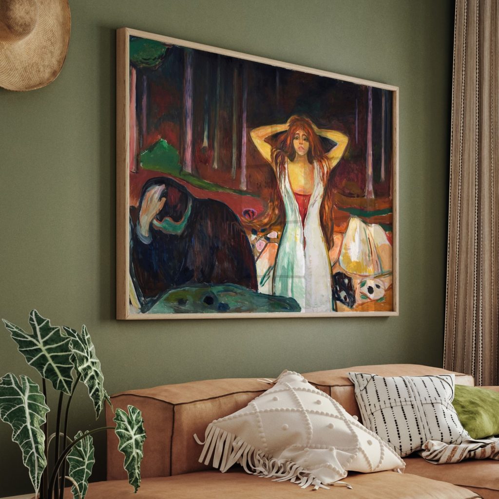 Ashes by Edvard Munch - Wall Art - 10+ Sizes, 50+ Frames, Museum ...