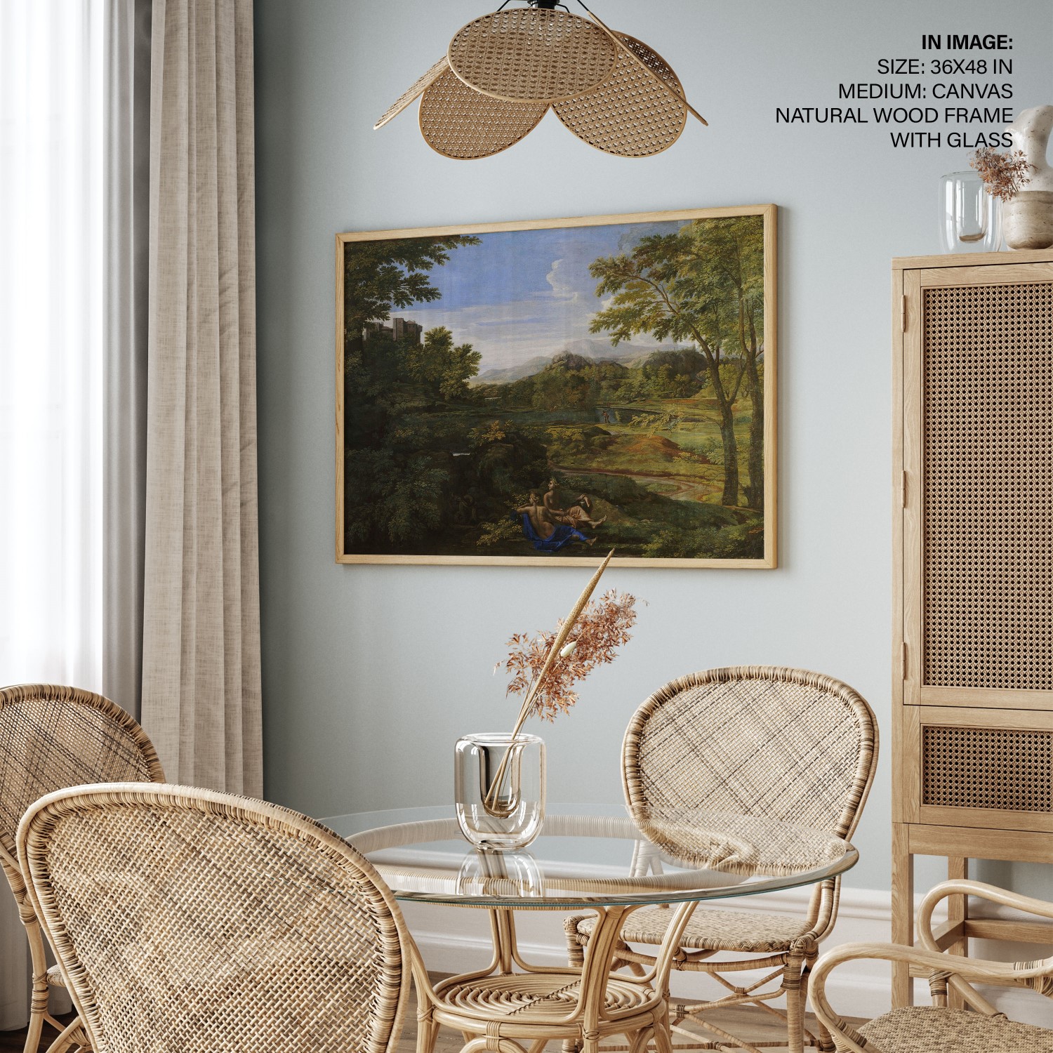 Wall Decor | Paysage avec deux nymphes et un serpent by Nicolas Poussin ...