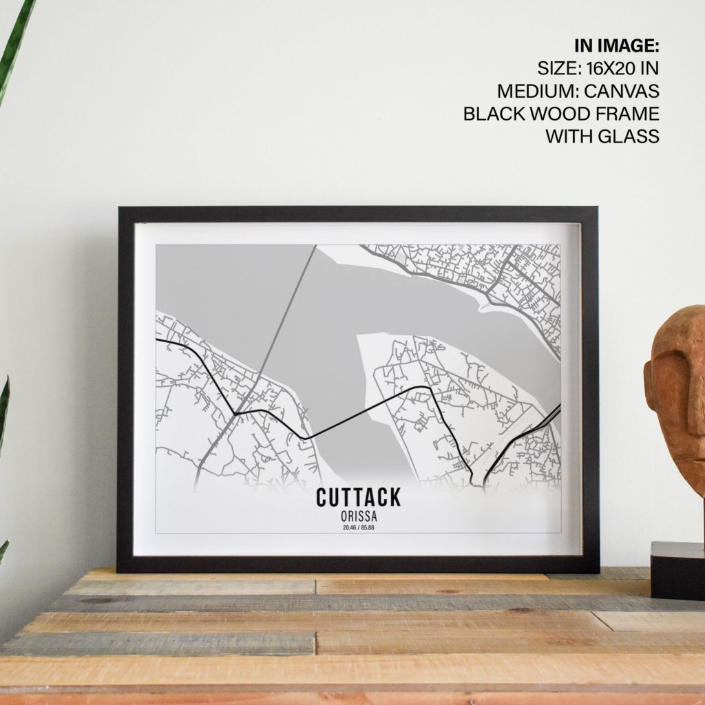 Cuttack gradient map - Wall Art, Hanging Wall Decor, Home Decor ...