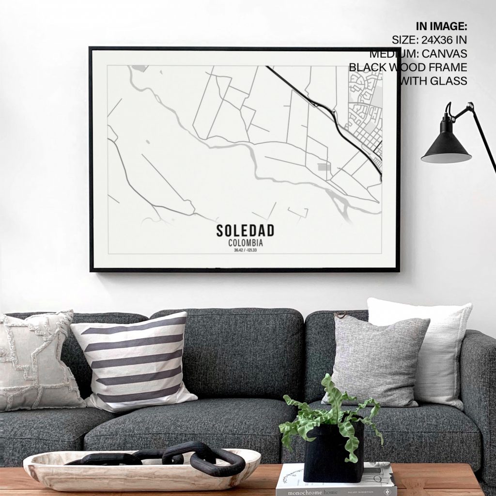 Soledad gradient map - Wall Art, Hanging Wall Decor, Home Decor ...