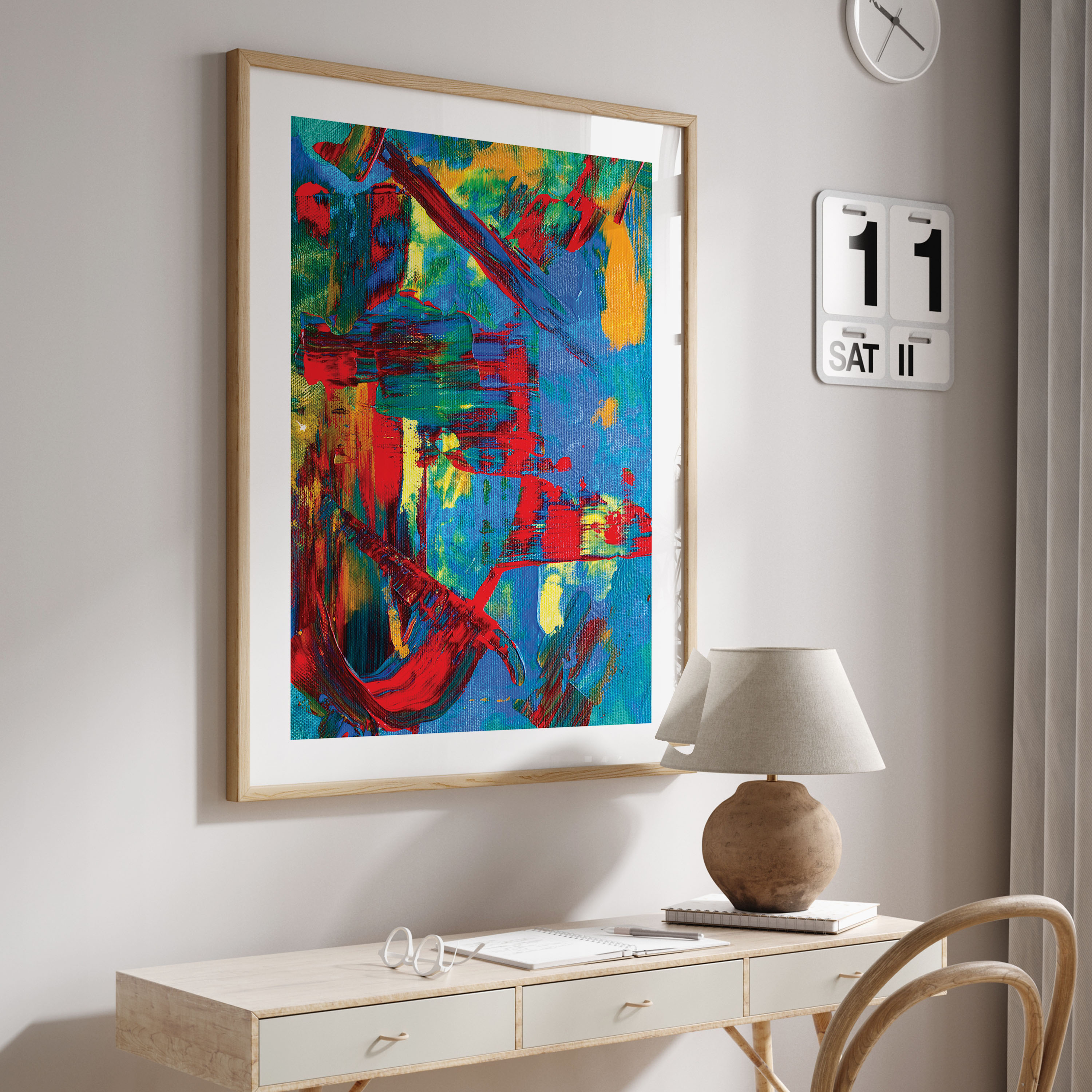Contemporary Abstract Art #065 - Wall Art, Hanging Wall Decor, Home ...
