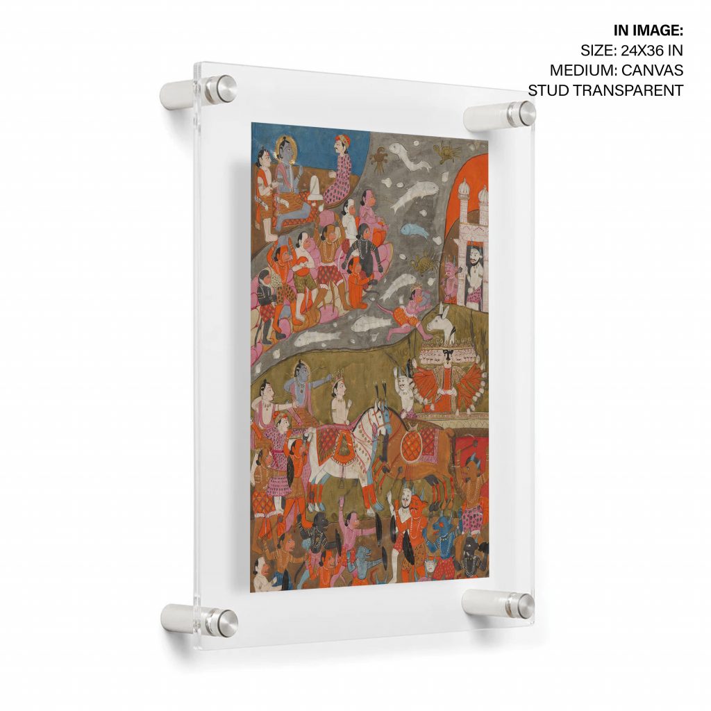 The Battle between Ram and Ravan by Anonymous (Late 19th century ...