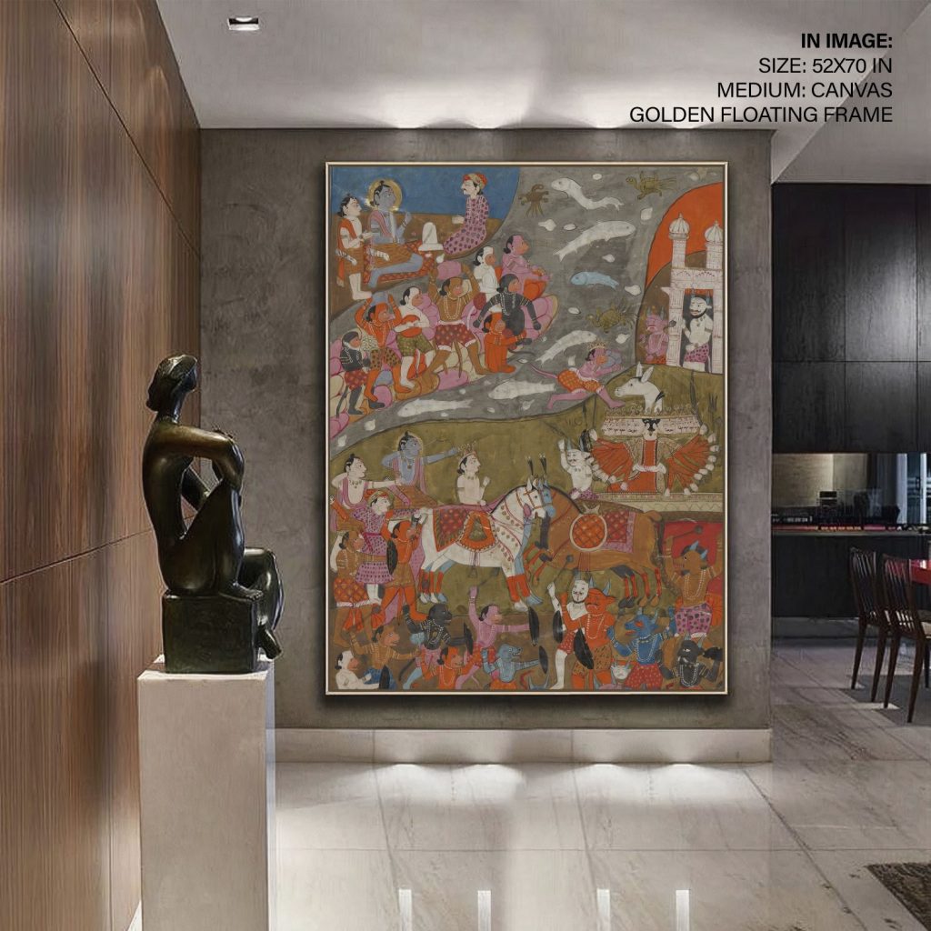 The Battle between Ram and Ravan by Anonymous (Late 19th century ...