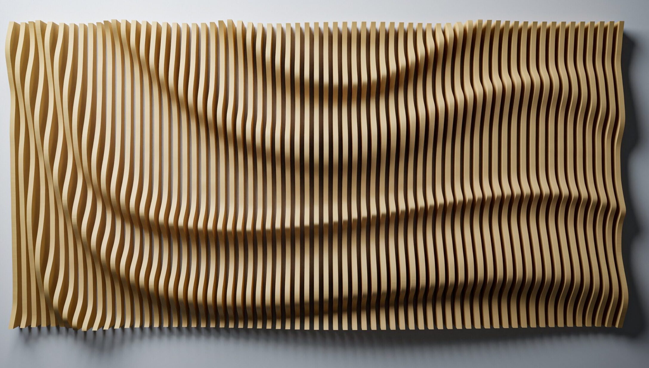 Sculpture | Waveform Symphony Wall Panel - Art No. PP6 | Handcrafted ...