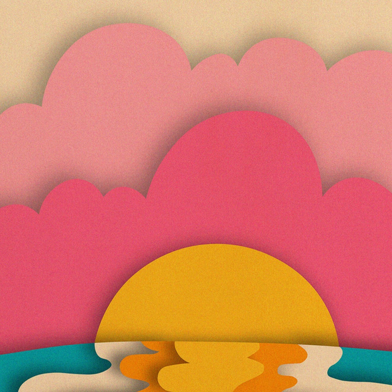 Sunset Vista Shadow Box: Handcrafted 3D Landscape Artwork - BestOfBharat