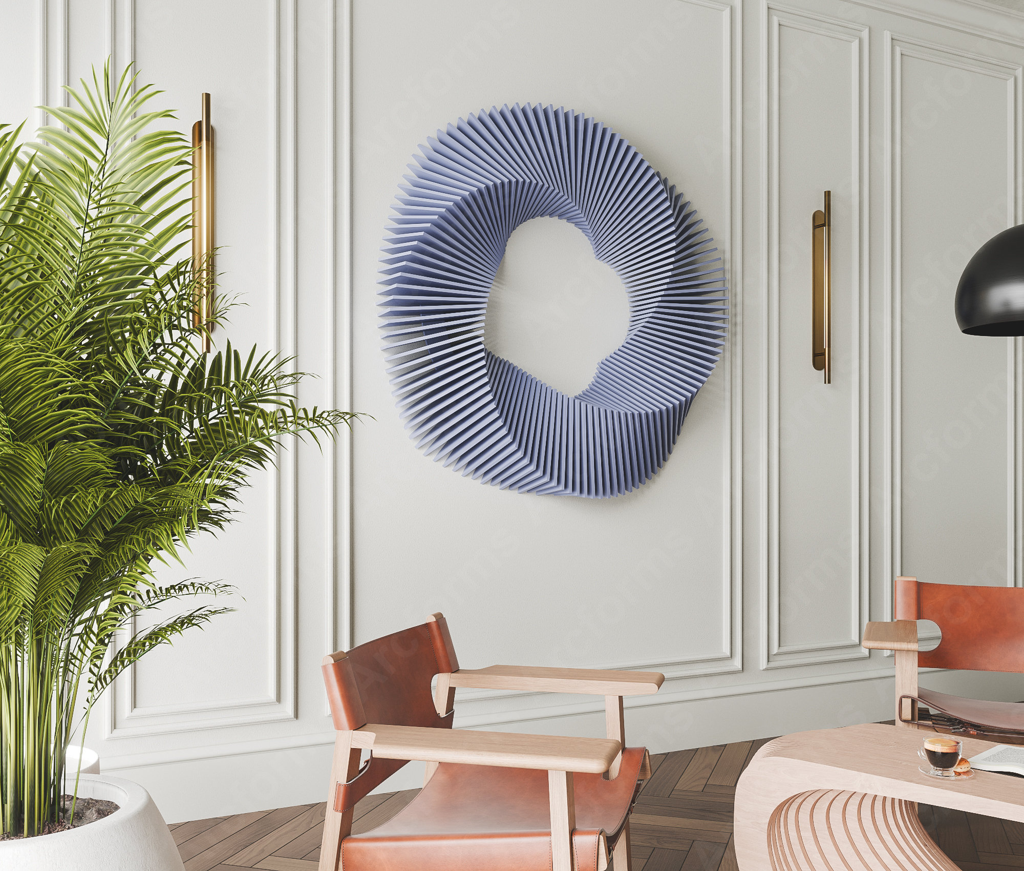 Sculpture | Modern Wooden Wall Art Decor - The Cycle of Life Design ...