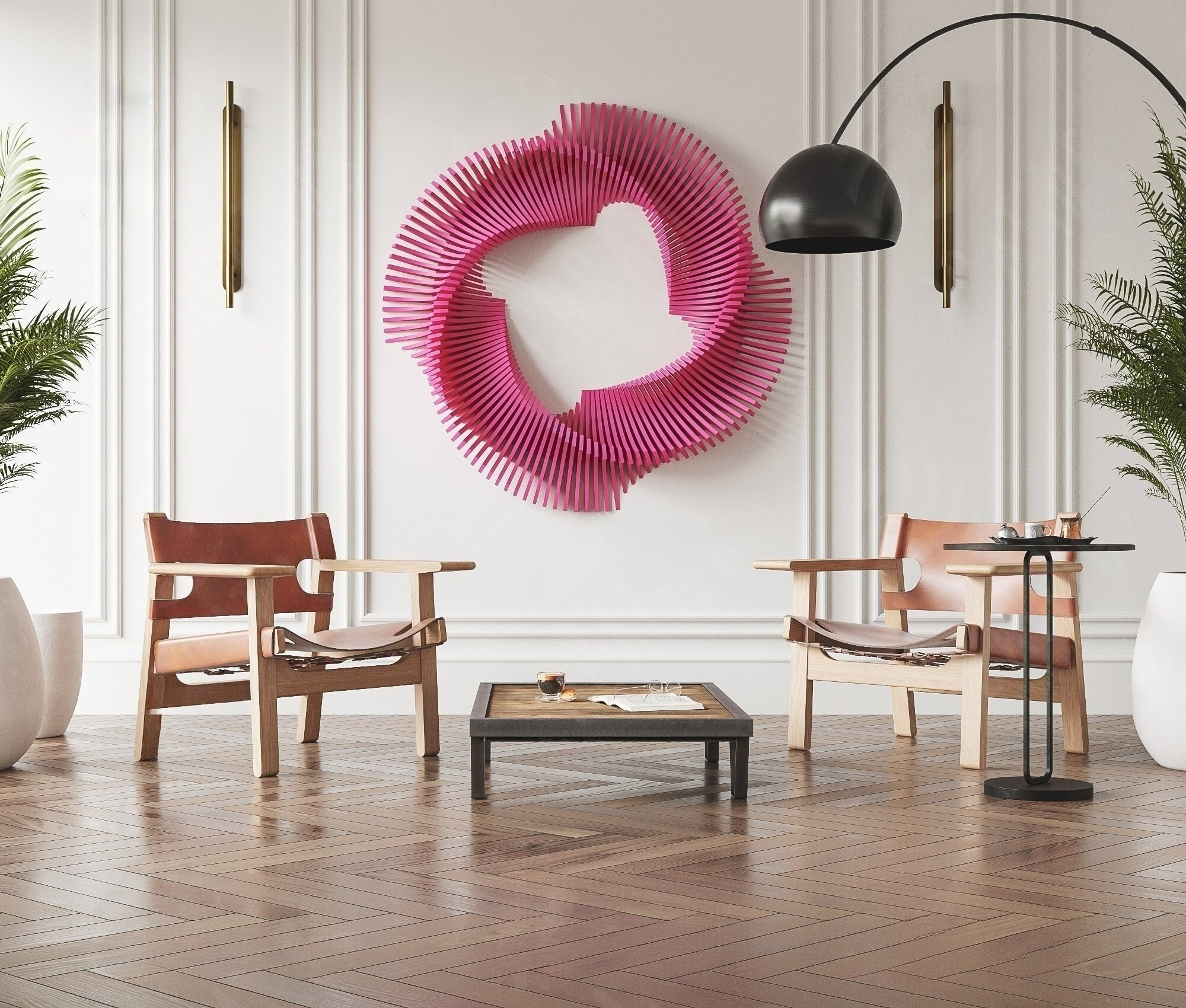 Art No. 4 - Radiant Circular Wall Art - BestOfBharat