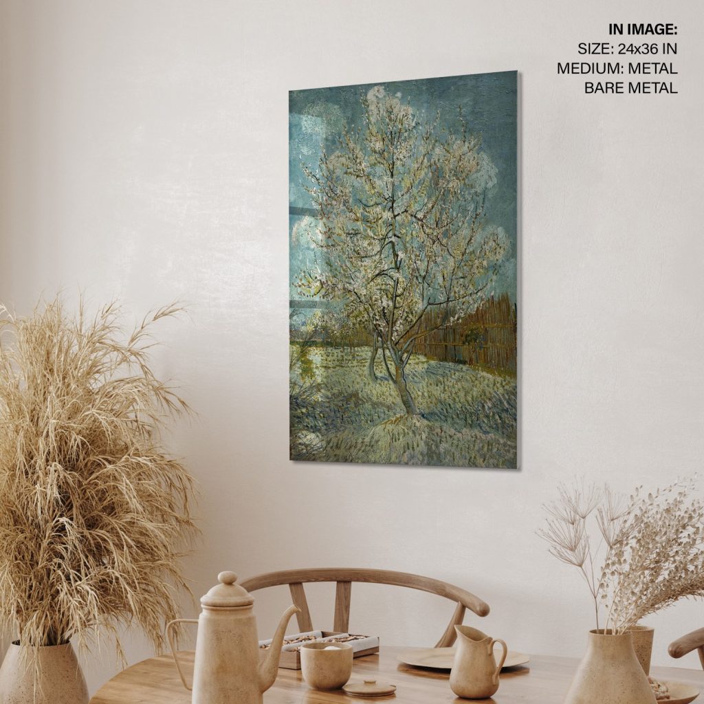 The Pink Peach Tree by Vincent van Gogh (1888) - BestOfBharat