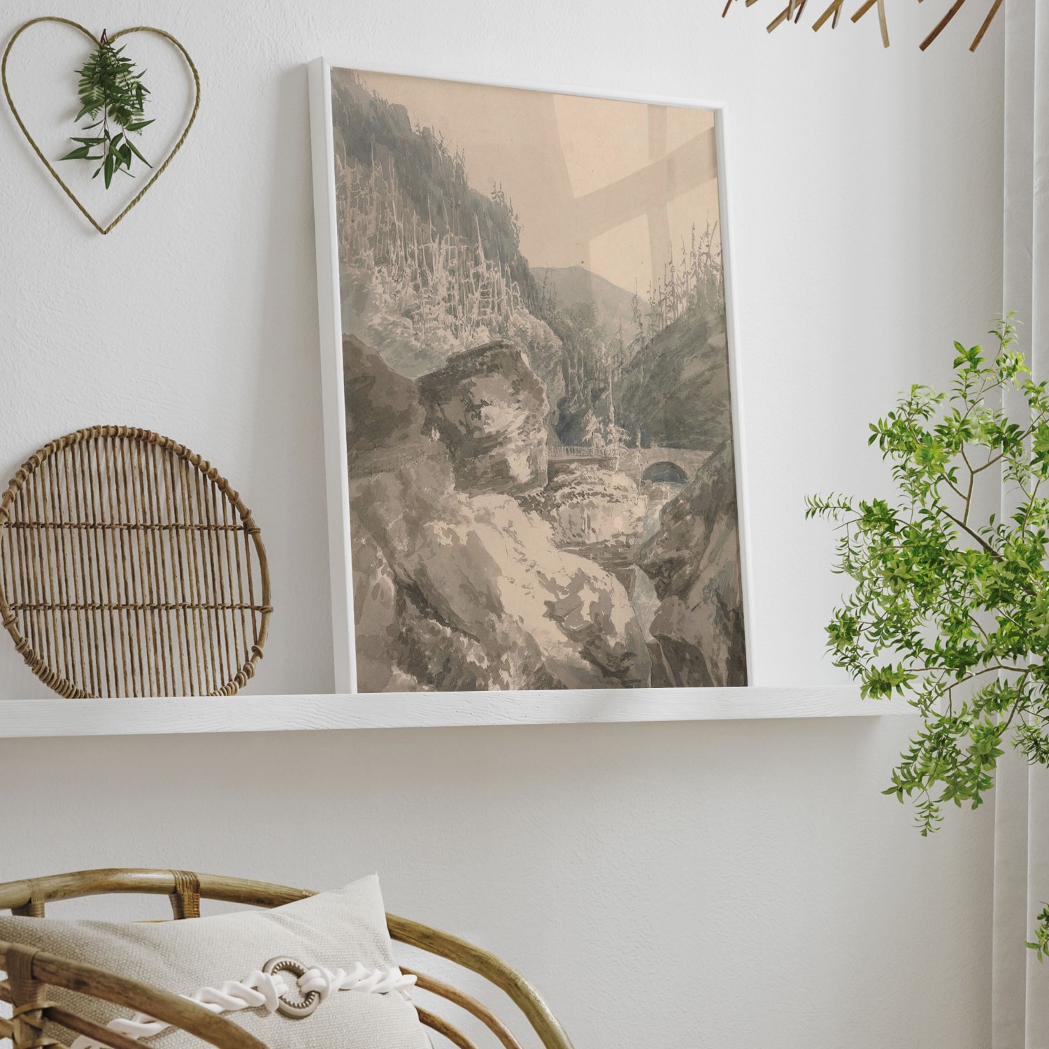 Wall Art | In the Via Mala, Between Coire and Splugen by J. M. W ...