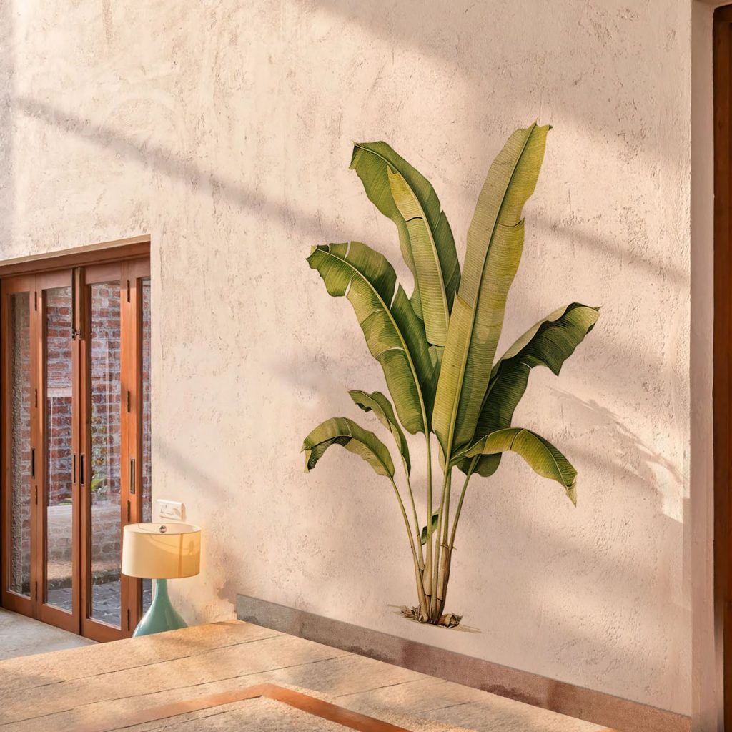 Tropical banana tree - Wall Decal Stickers for Home Decor - BestOfBharat