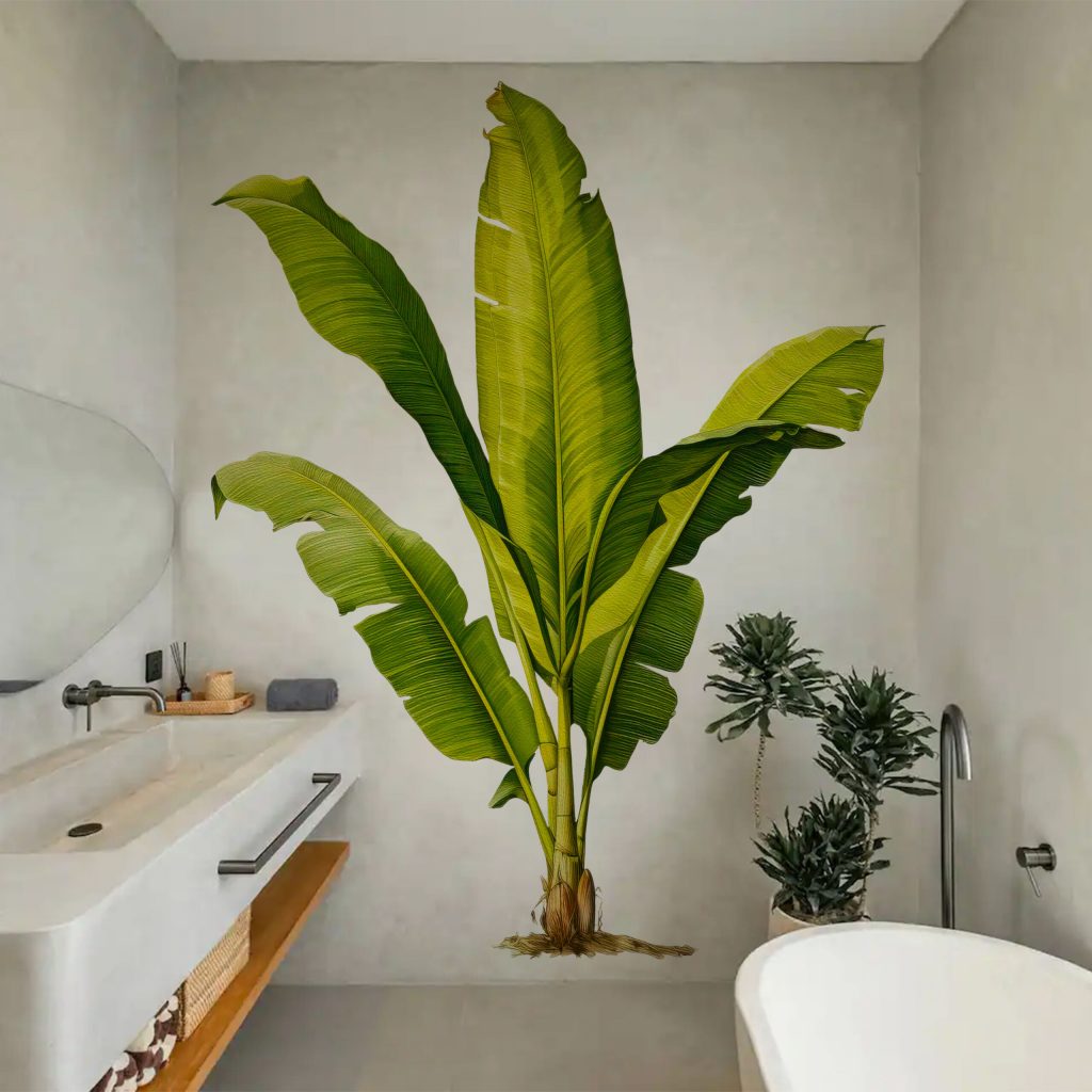 Wavy banana tree - Wall Decal Stickers for Home Decor - BestOfBharat