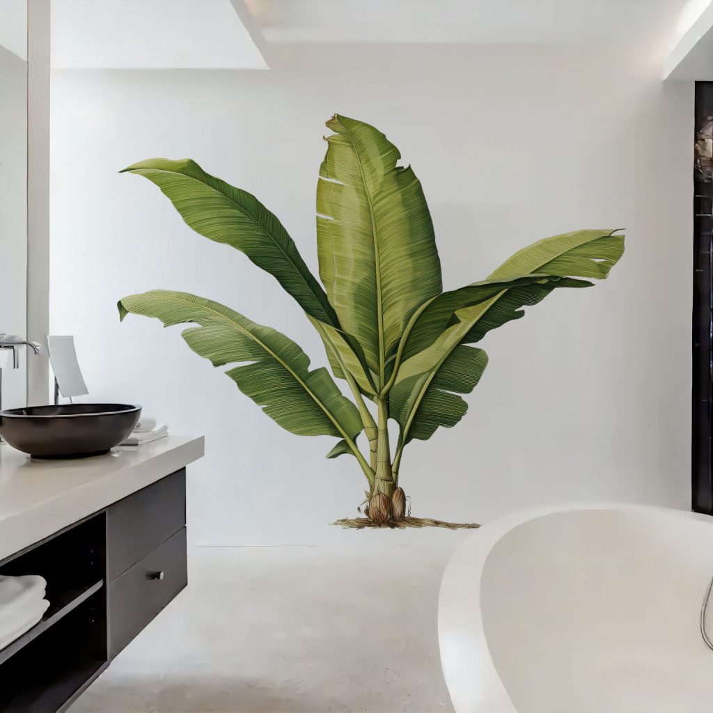 Wavy banana tree - Wall Decal Stickers for Home Decor - BestOfBharat