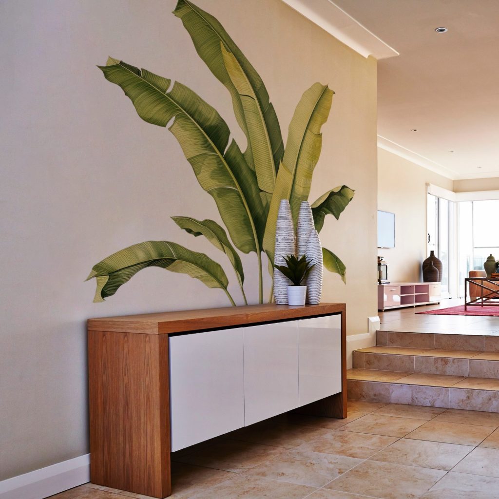 Tropical banana tree - Wall Decal Stickers for Home Decor - BestOfBharat