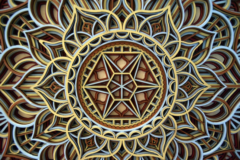 Wall Sculpture | Wooden Mandala Wall Art, Sacred Geometry Decor ...