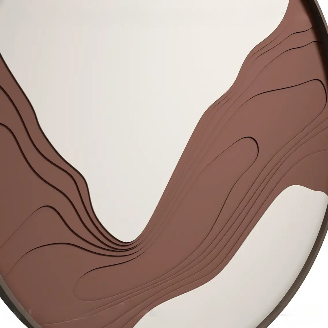 Wall Decor MKMKL Round Three-Dimensional Carved Painting - BestOfBharat