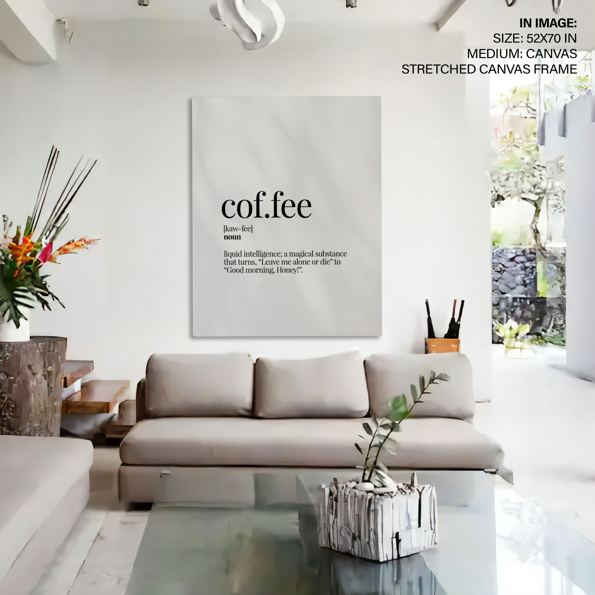 Coffee - Funny Dictionary Definition - Food series - Wall Decor, Framed ...