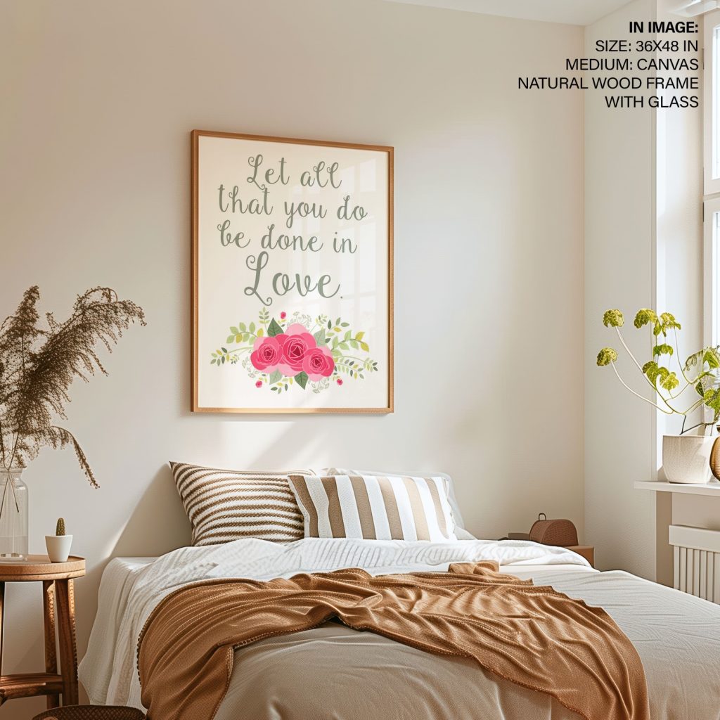 bible verse wall art Framed Art - scripture quote - bible wall art ...