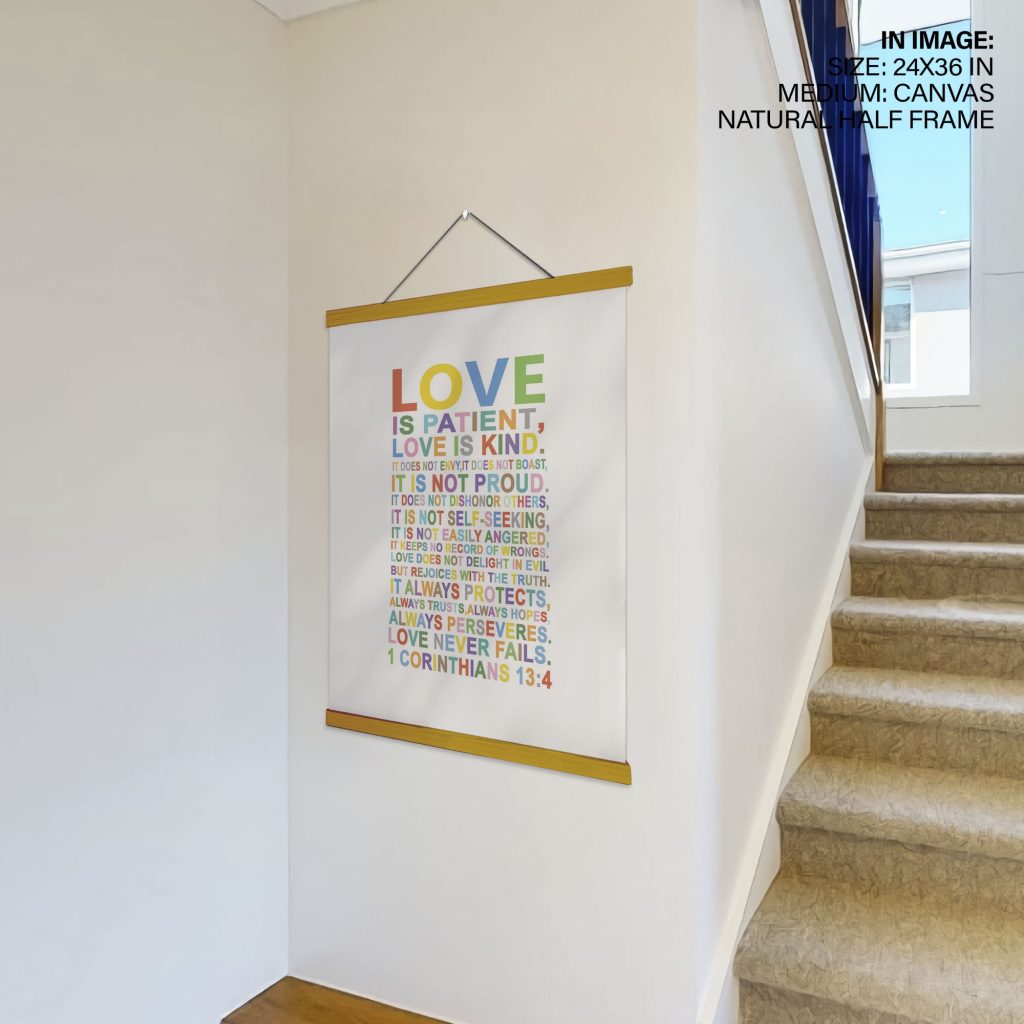 Bible Verse Wall Art,Love Is Patient,Love Is Kind,Corinthians,Scripture ...