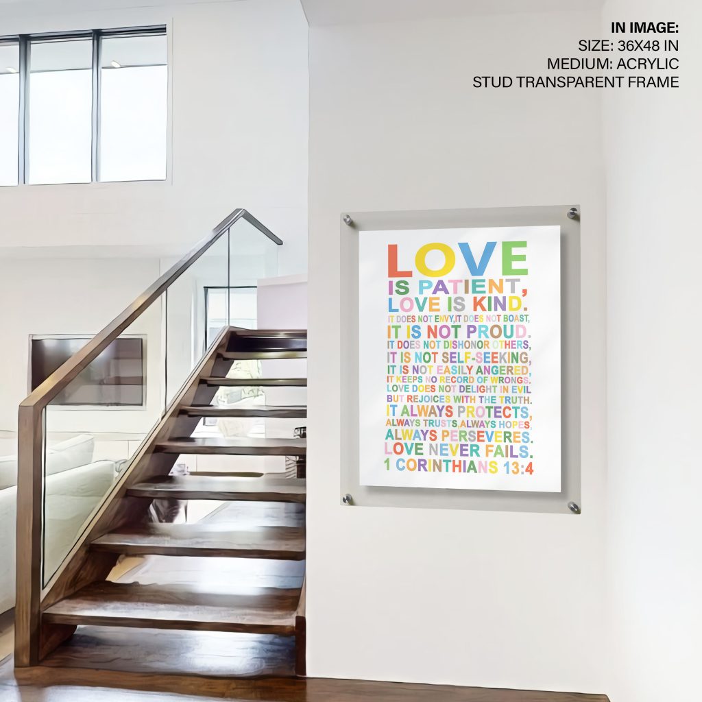 Bible Verse Wall Art,Love Is Patient,Love Is Kind,Corinthians,Scripture ...