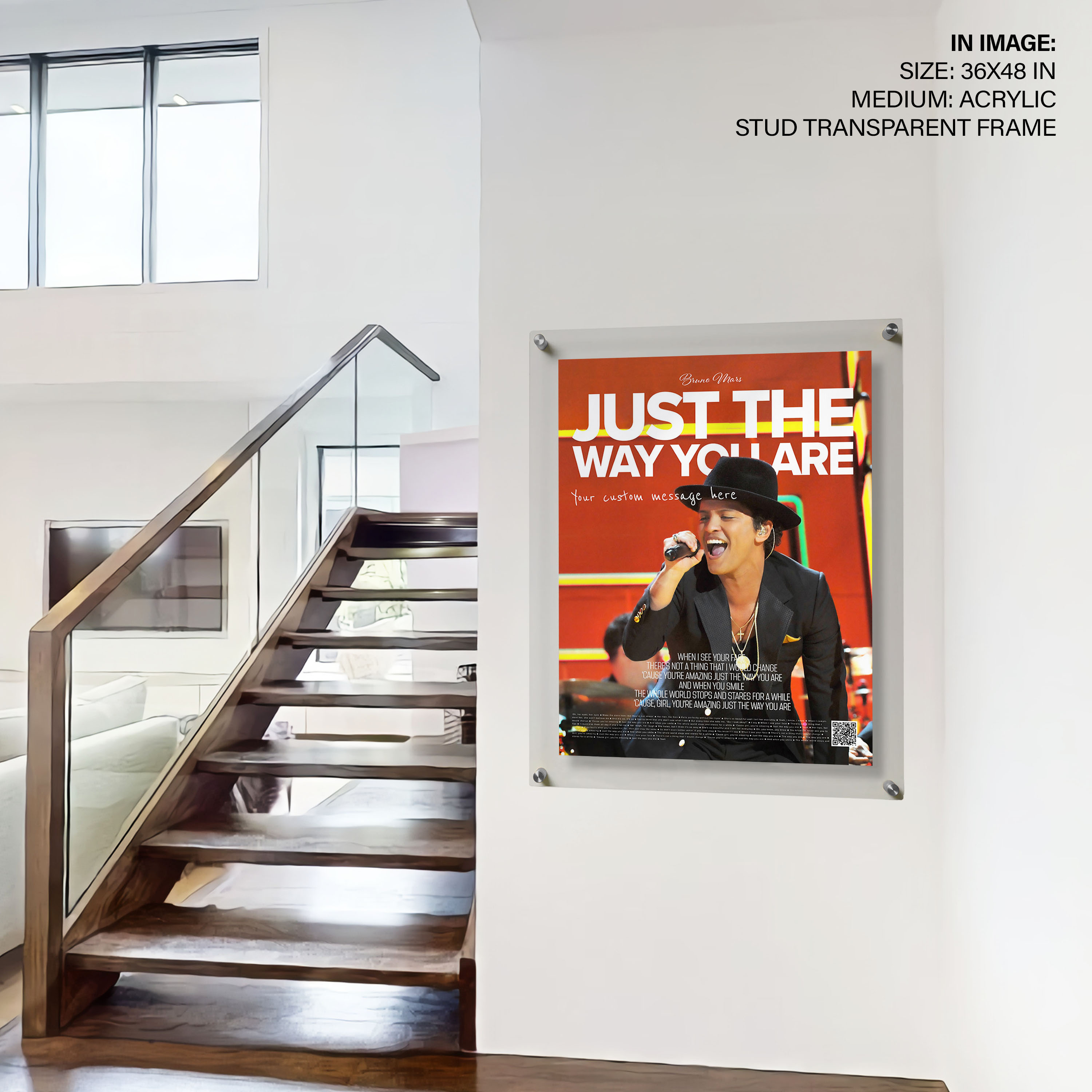 Bruno Mars - Just the way you are (poster) - Wall Art - Choose Size ...