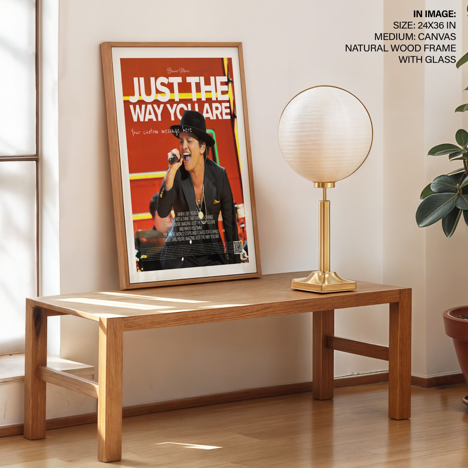 Bruno Mars - Just the way you are (poster) - Wall Art - Choose Size ...