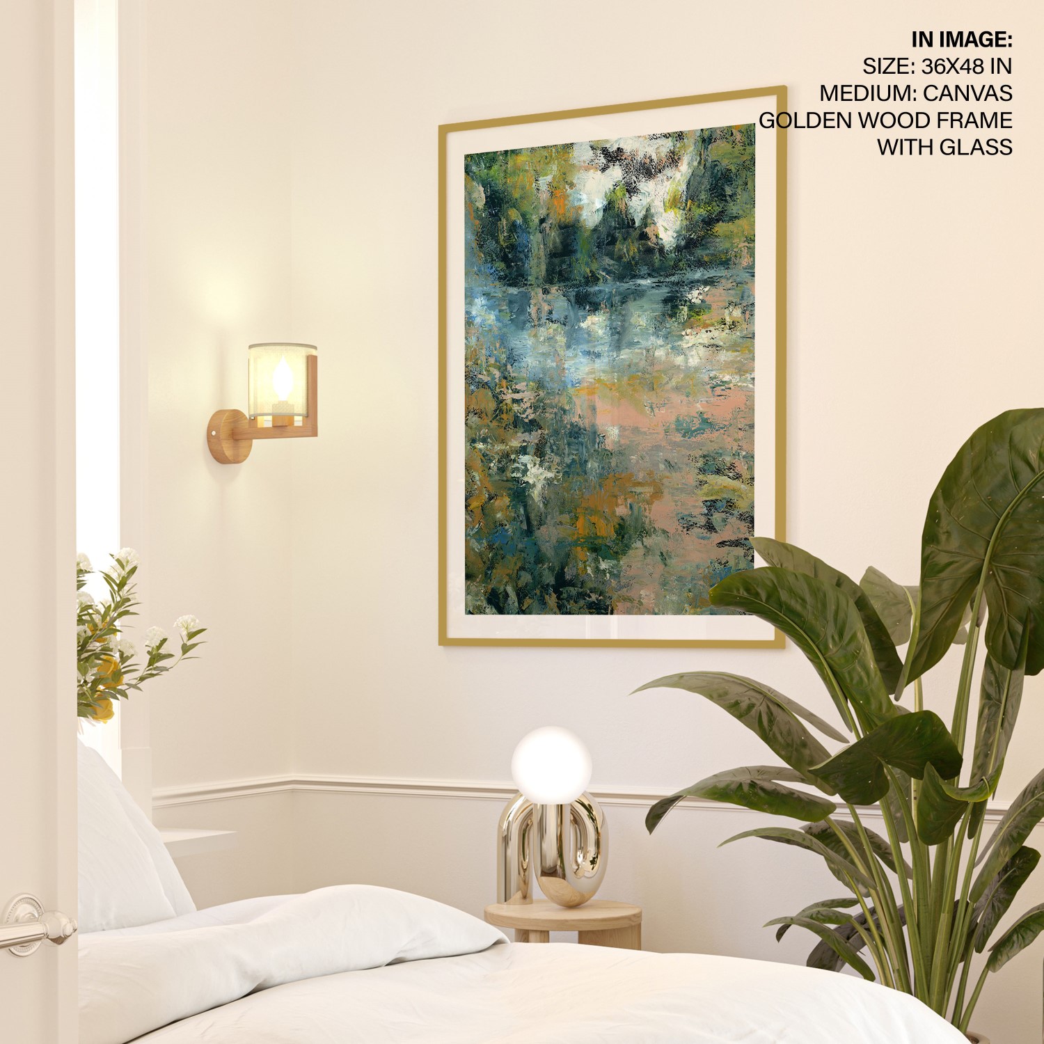 Abstract expressionism river landscape painting - Wall Art - 10+ Sizes ...