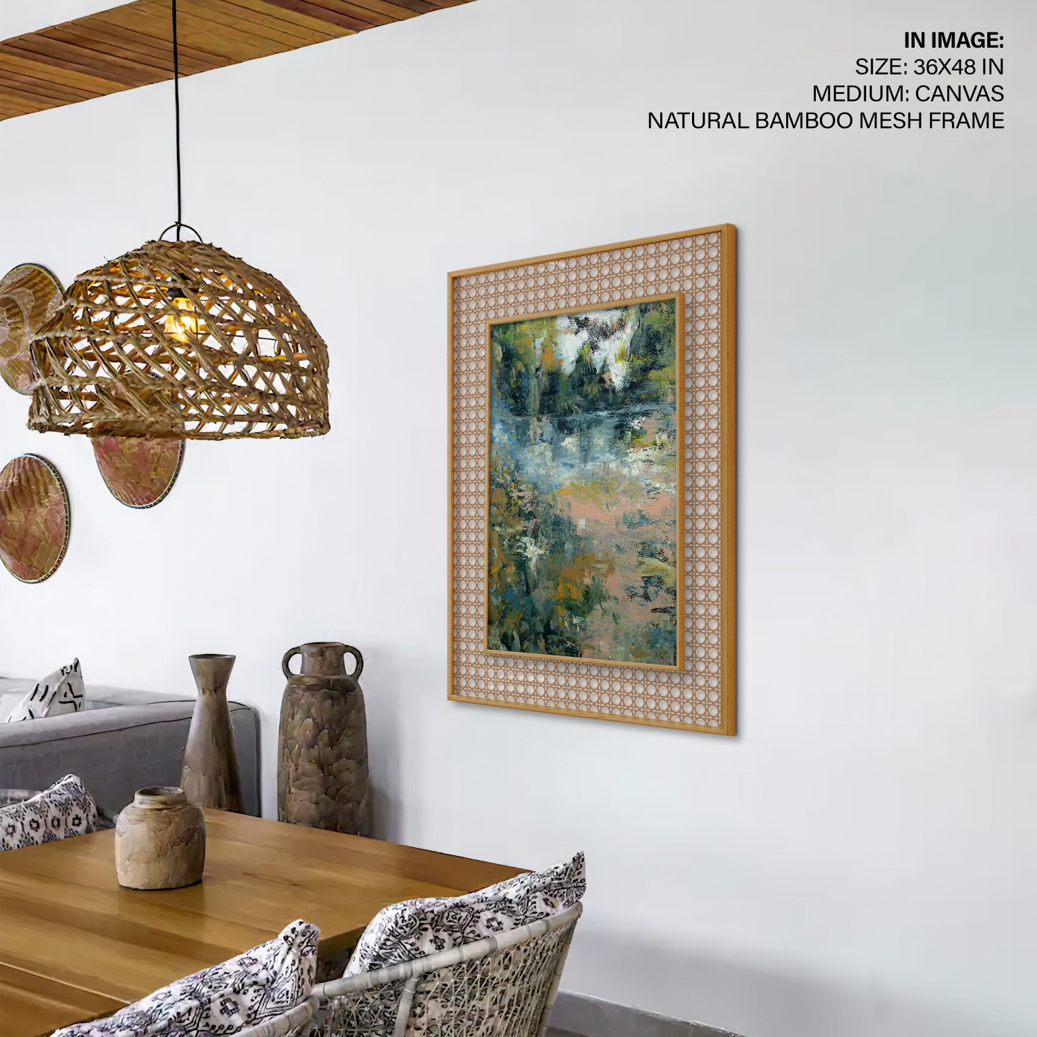 Abstract expressionism river landscape painting - Wall Art - 10+ Sizes ...