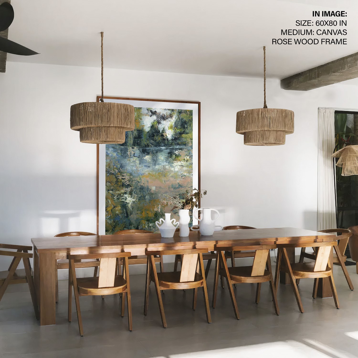 Abstract expressionism river landscape painting - Wall Art - 10+ Sizes ...