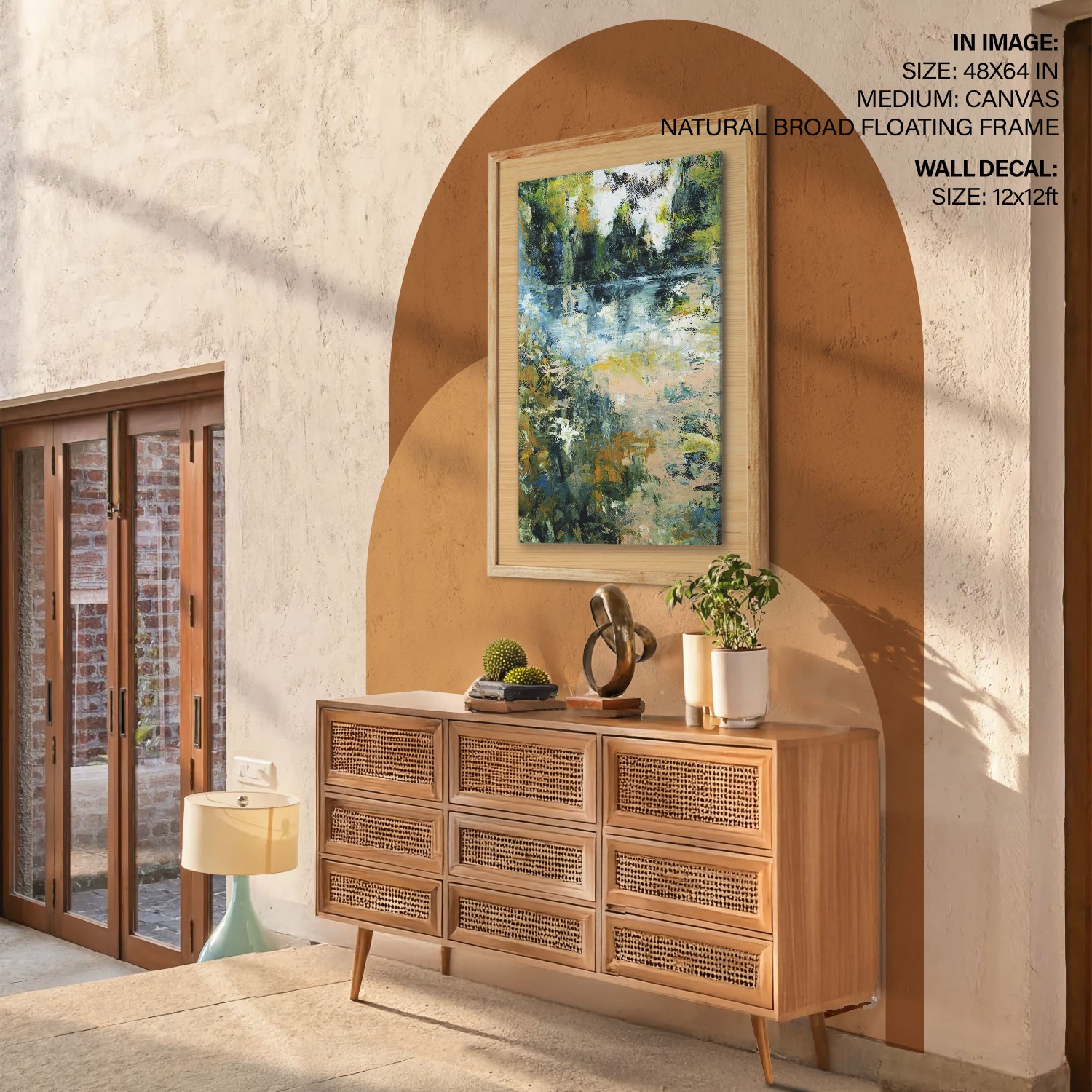 Abstract expressionism river landscape painting - Wall Art - 10+ Sizes ...