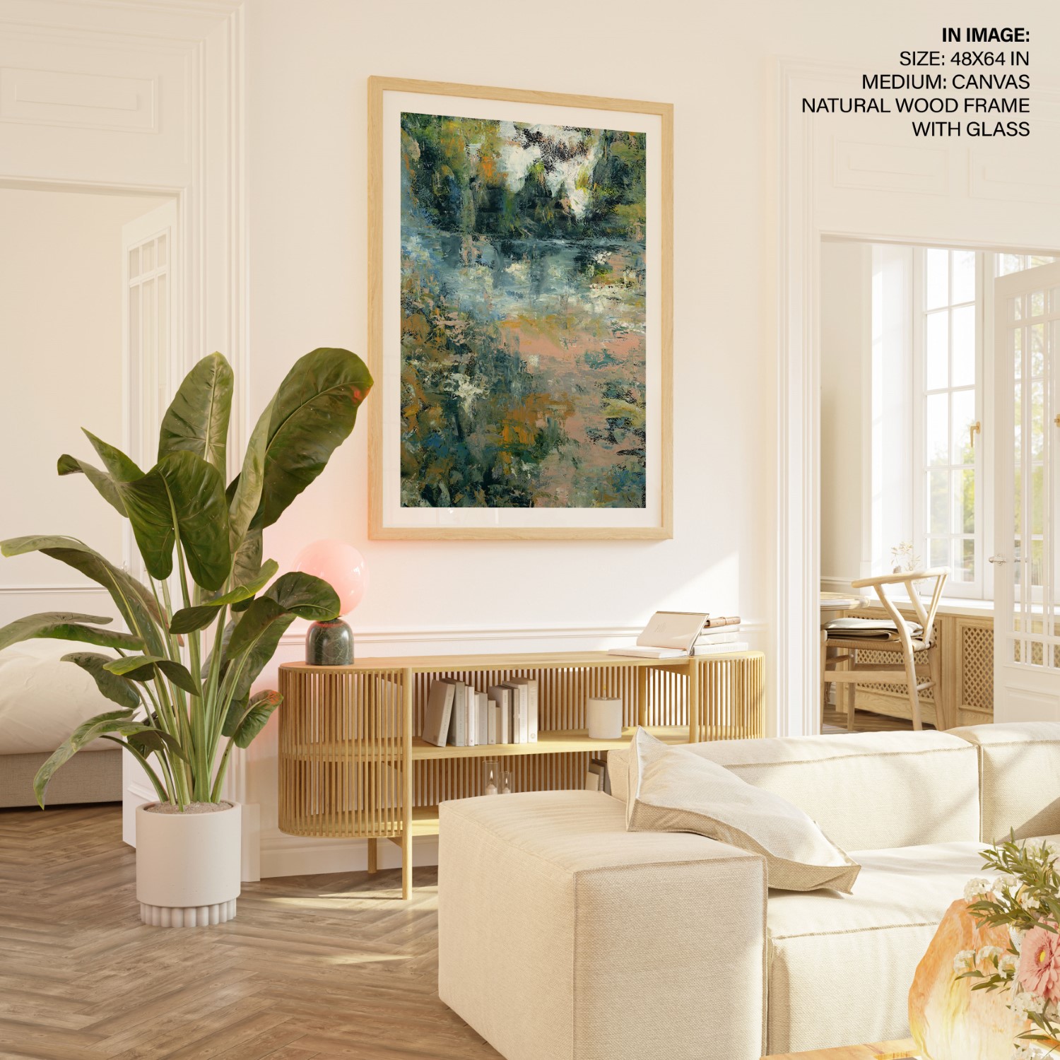 Abstract expressionism river landscape painting - Wall Art - 10+ Sizes ...