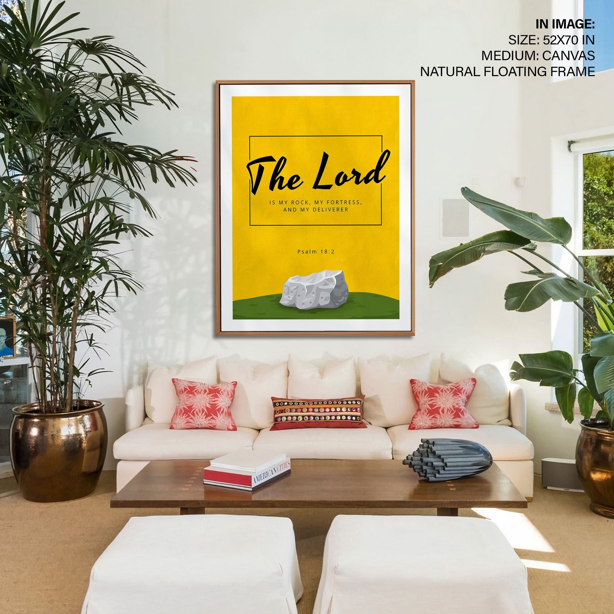 The lord is my rock ,my fortress ,and my deliverer Bible Verse Wall Art ...