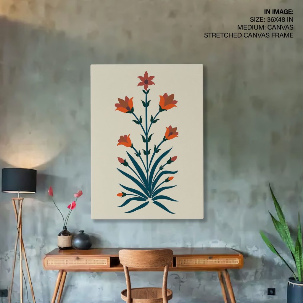 Warli large flower - Wall Art, Hanging Wall Decor, Home Decor ...