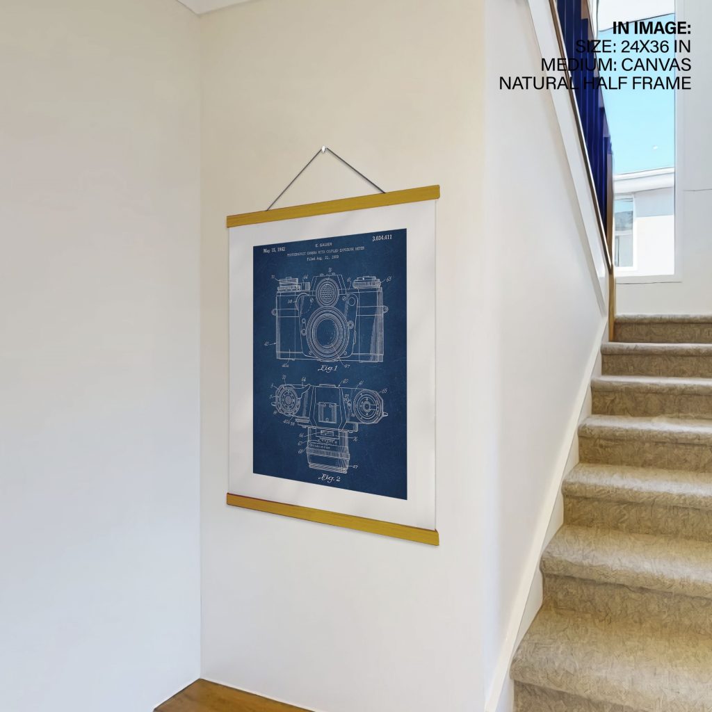 Camera 1959 blueprint - Wall Art Decor, Framed Painting, Home Decor ...