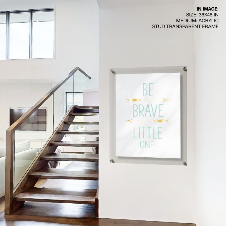 Be Brave Print Nursery Wall Art Mint Decor Arrows Wall Art Baby Boys Be ...