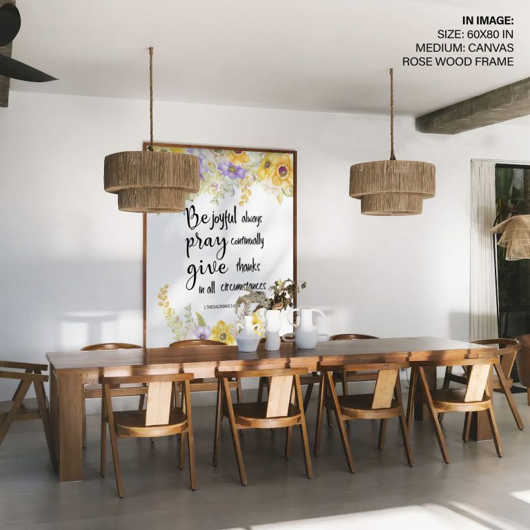 Nursery bible, Always Be Joyful, Bible verse artwork, Nursery wall art ...