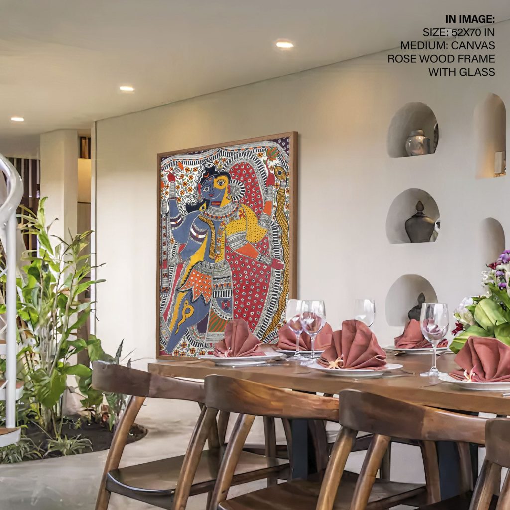 Madhubani painting of bihar painting - fine work - BestOfBharat