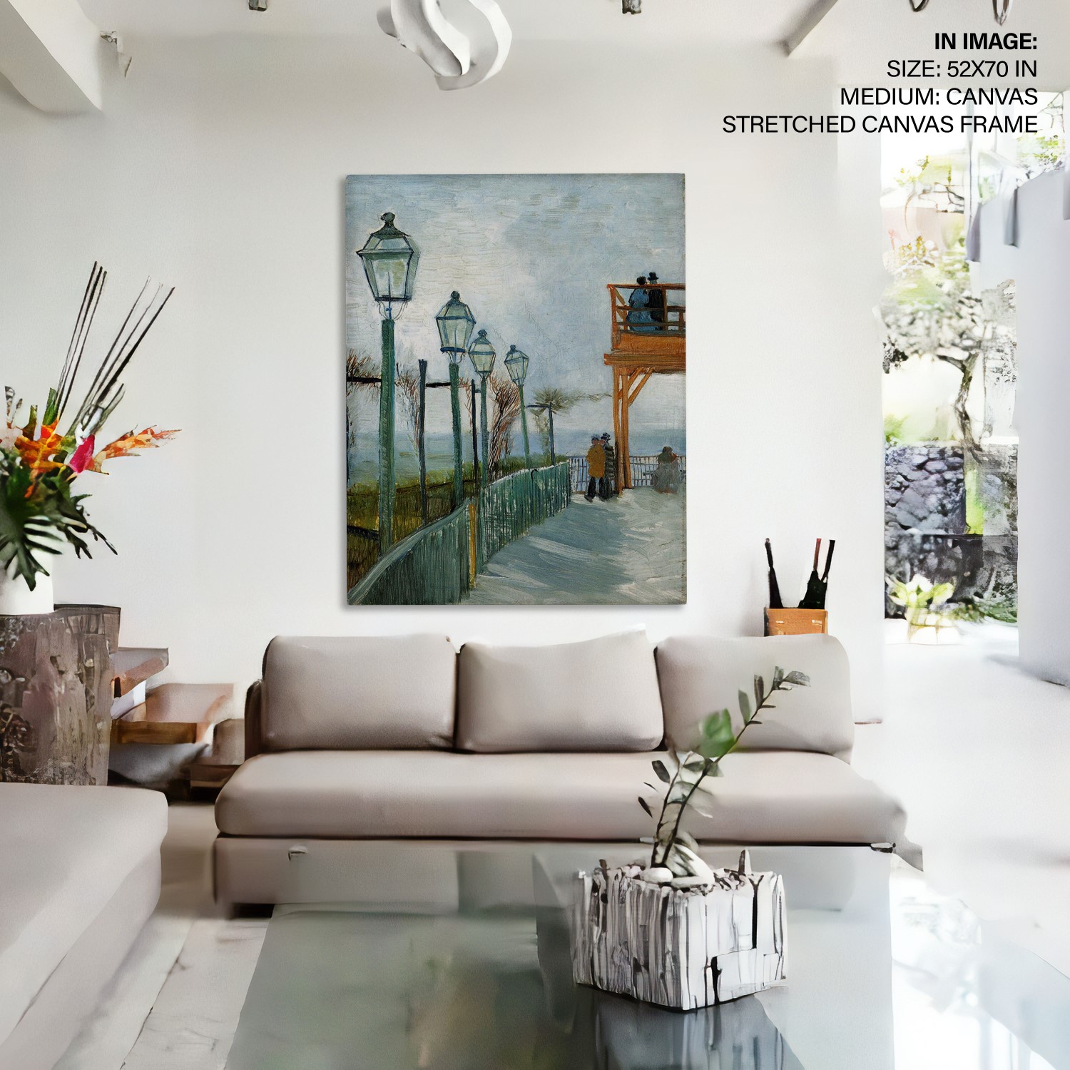 Belvedere Overlooking Montmartre by Vincent van Gogh (1886) - Wall Art ...