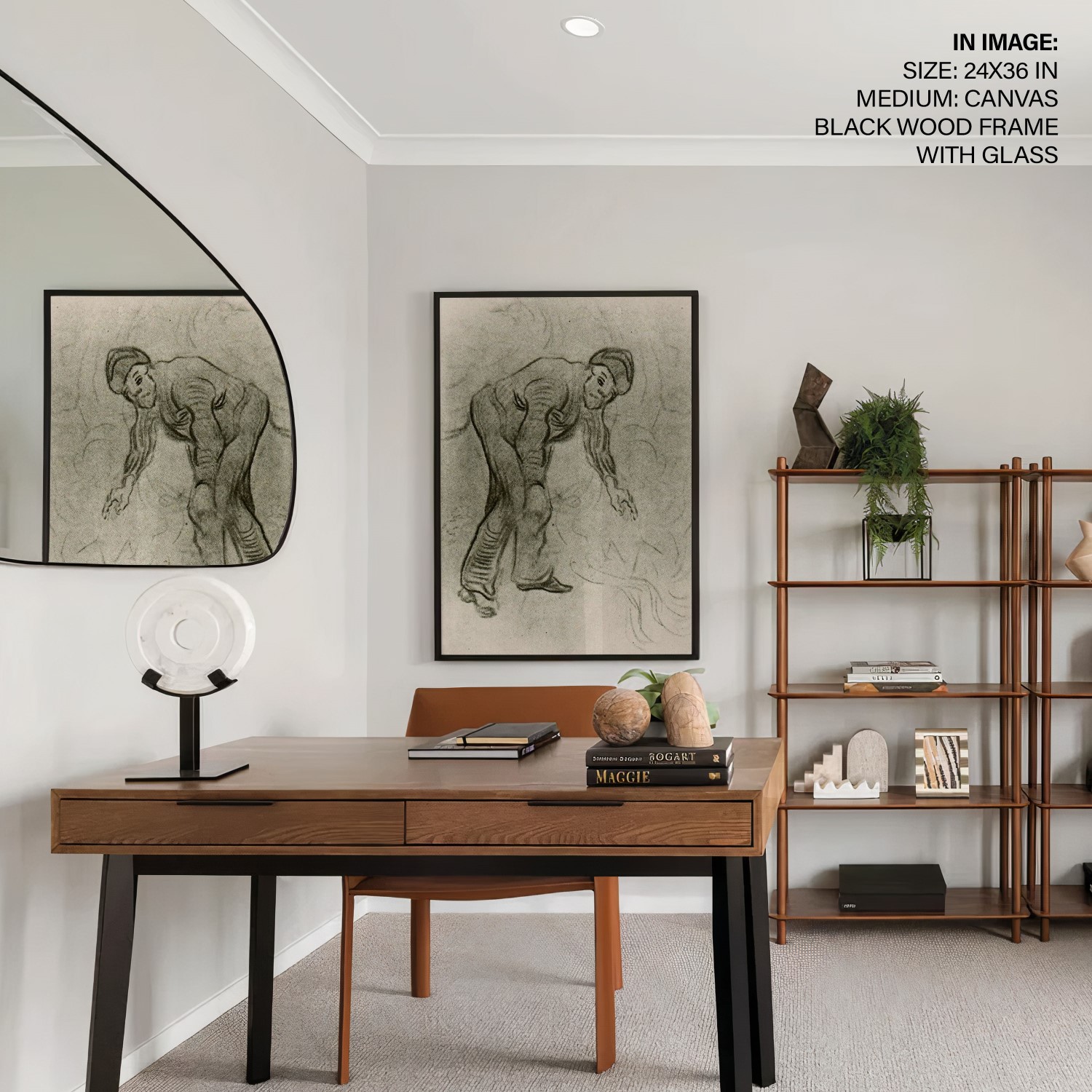 Sketch of a Stooping Man by Vincent van Gogh (1890) - Wall Art - 10 ...