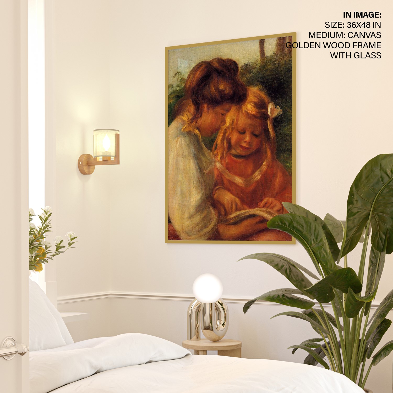 The Alphabet (Jean And Gabrielle) by Pierre-Auguste Renoir (1897 ...