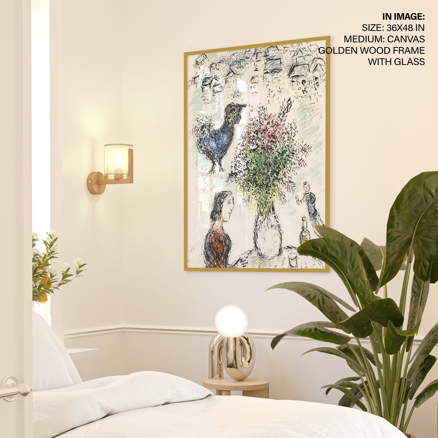 The Bouquet Of Roses by Marc Chagall (1980) - Wall Art - 10+ Sizes, 50 ...