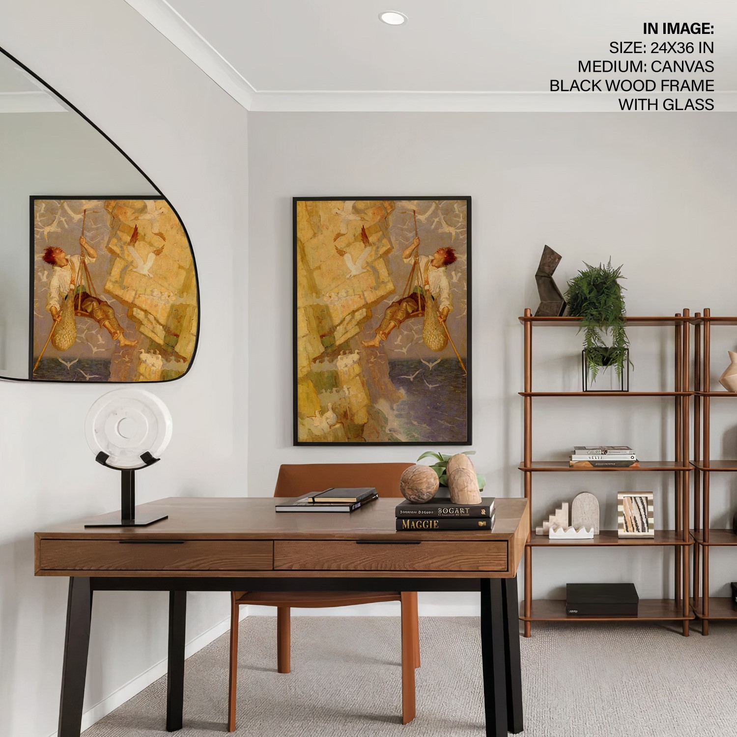 Tam On The Craig Face by N.C. Wyeth (Unknown) - Wall Art - 10+ Sizes ...