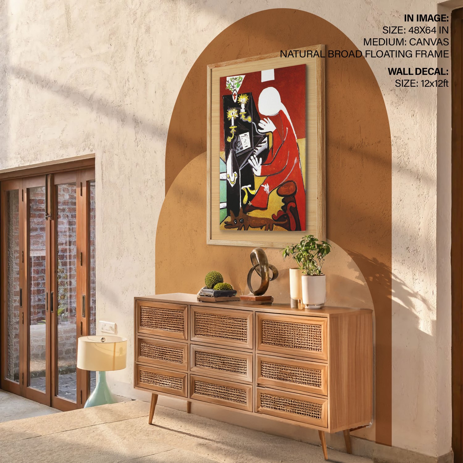 The piano (Velazquez) by Pablo Picasso (1957) - Wall Art - 10+ Sizes ...