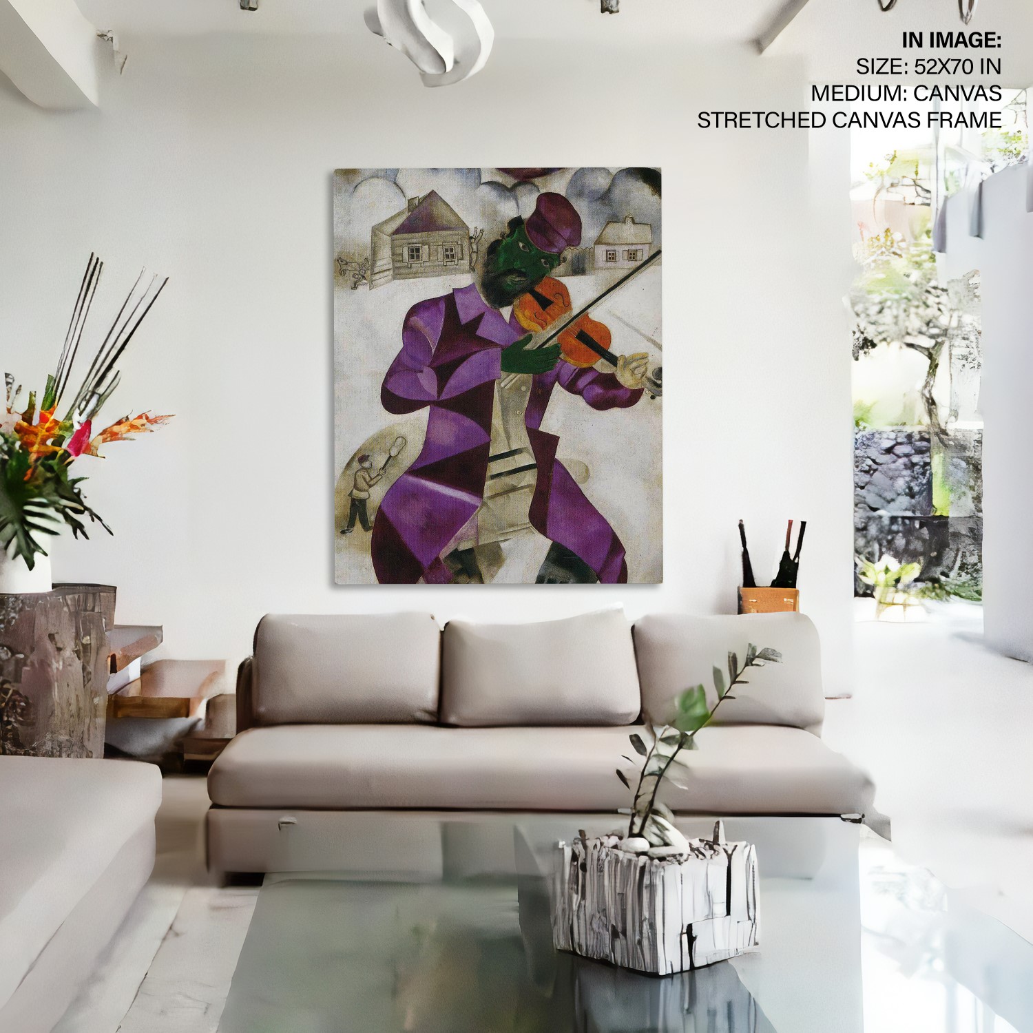 The Green Violinist by Marc Chagall (1923-1924) - Wall Art - 10+ Sizes ...