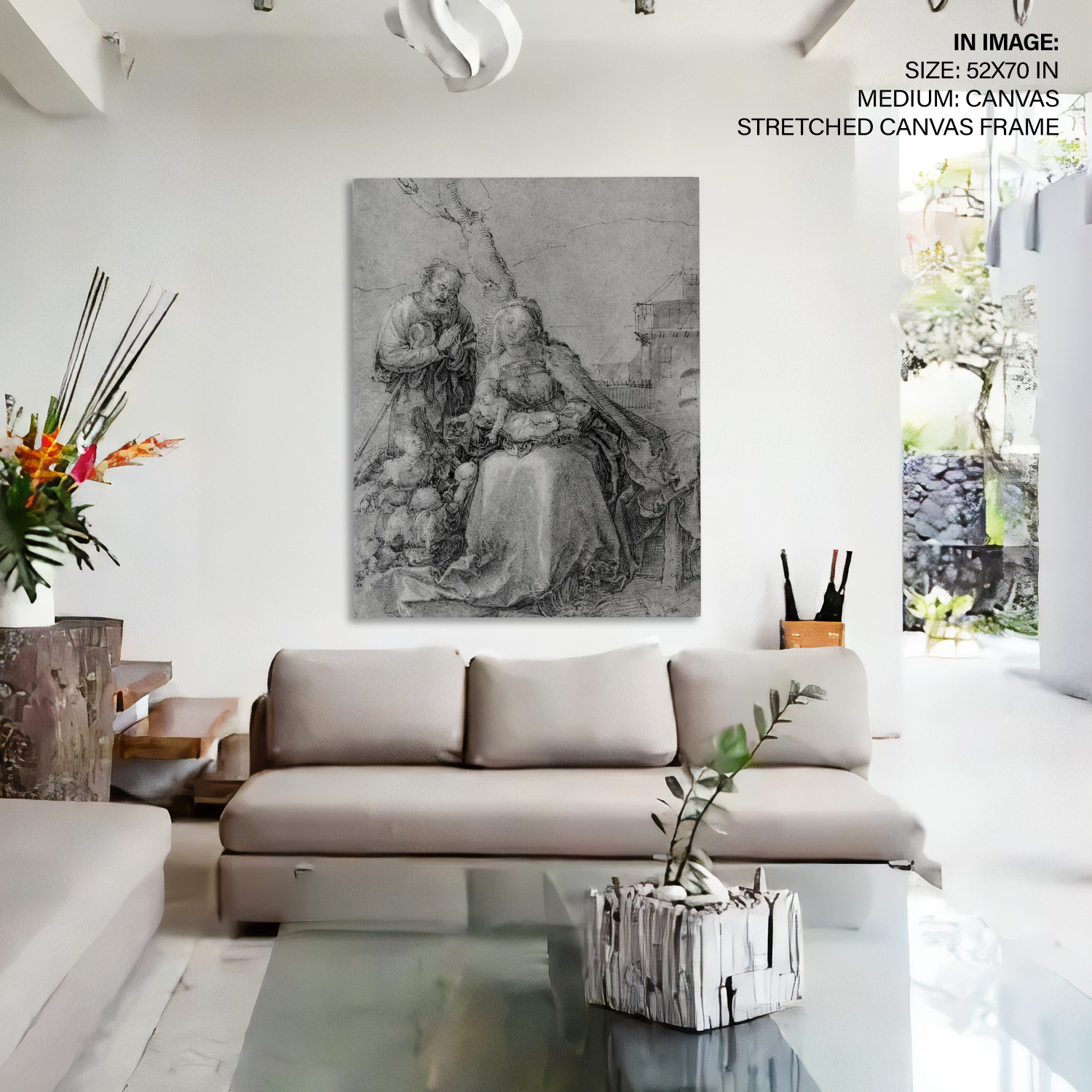 The Holy Family with angels under trees by Albrecht Durer (1500) - Wall ...